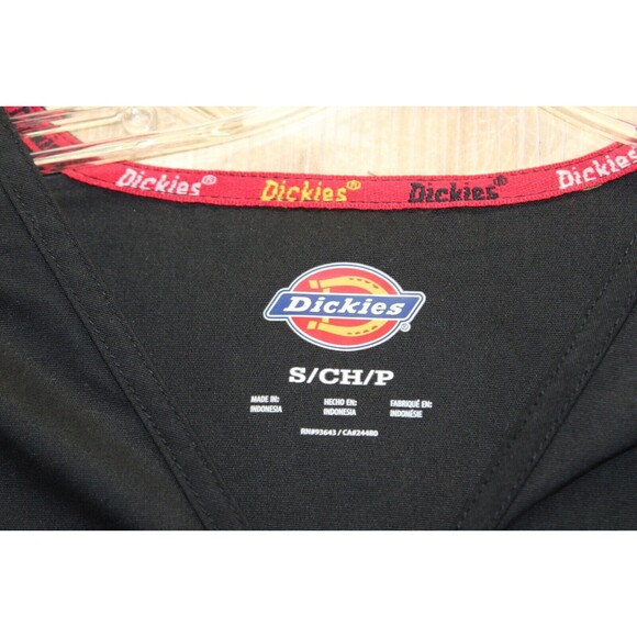 Dickies | Tops | Dickies Scrubs Small 8686 Black V Neck Scrub Top ...